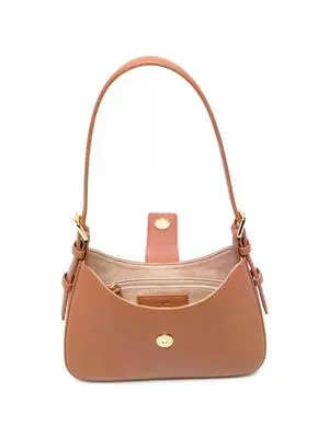 Elisabetta Franchi Small Logo-charm Shoulder Bag - Brown