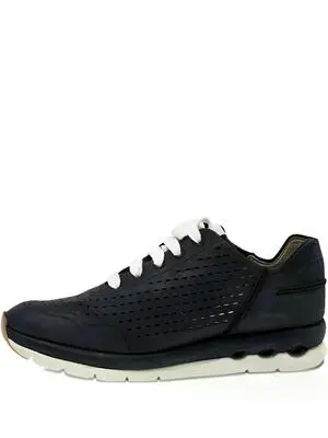 FERRAGAMO Perforated Leather Lace-up Sneakers