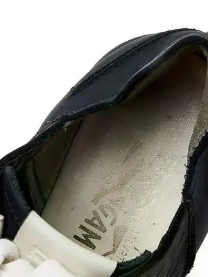 FERRAGAMO Perforated Leather Lace-up Sneakers
