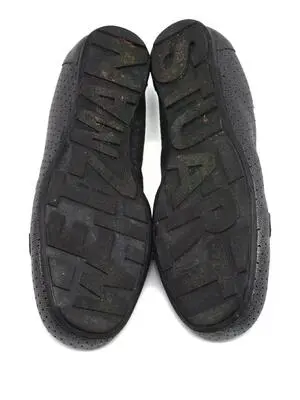STUART WEITZMAN Perforated Leather Loafers With Crystal Embellishment