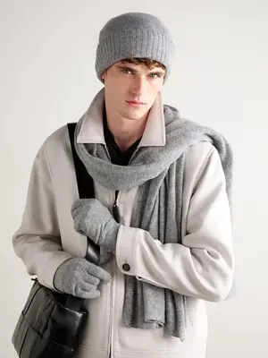 ALLUDE Cashmere Scarf, Beanie, And Gloves Set