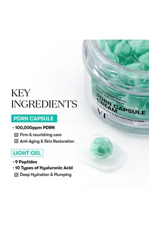 VT COSMETICS Pdrn Capsule Cream 100 - Silver/green