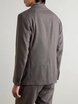 Sunspel Textured Wool-blend Suit Jacket