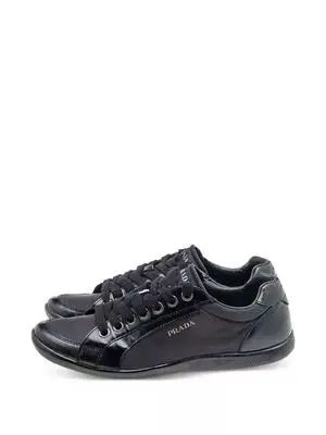 Prada Low Top Sneakers With Lace Up Fastening