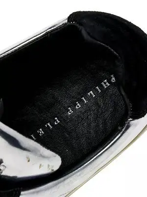 Philipp Plein Metallic-effect Panelled Sneakers