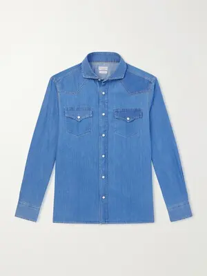 Brunello Cucinelli Denim Shirt - Blue