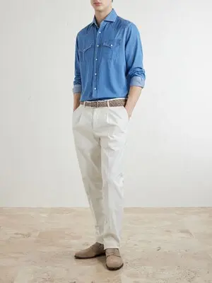 Brunello Cucinelli Denim Shirt - Blue