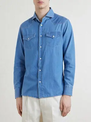 Brunello Cucinelli Denim Shirt - Blue