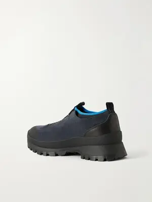 Blue Blue Japan Pg Rubber-trimmed Suede Sneakers