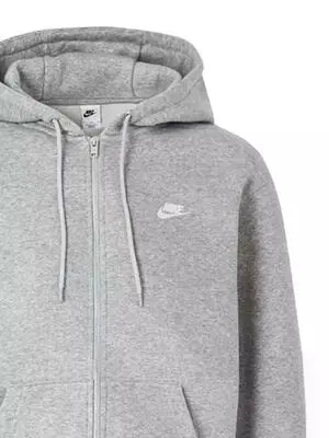 Nike Logo-embroidered Zip-up Hoodie