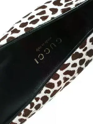 Gucci 135mm Leopard-print Pumps