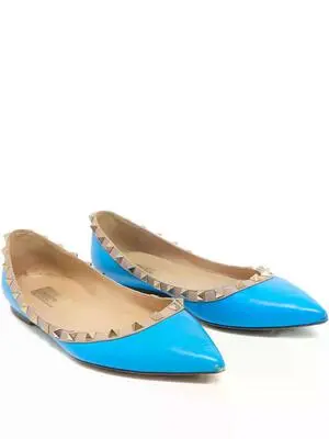Valentino Garavani Rockstud Leather Ballet Flats