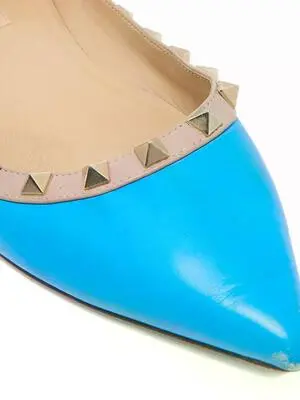 Valentino Garavani Rockstud Leather Ballet Flats