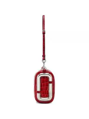 Marc Jacobs The Glossy Croc Snapshot Shoulder Bag