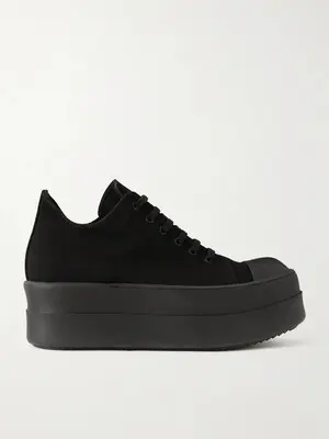 Rick Owens Mega Bumper Low Denim Sneakers