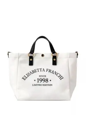 Elisabetta Franchi Top-Handle Shoulder Bag Bianco