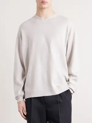 ATON Linen And Cotton-blend Sweater