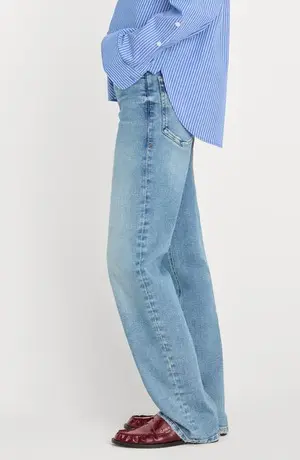 Good American High-waist Straight Leg Jeans - Indigo1214
