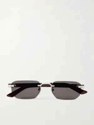 Cartier Signature C Square-frame Sunglasses - Silver