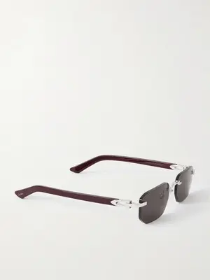 Cartier Signature C Square-frame Sunglasses - Silver