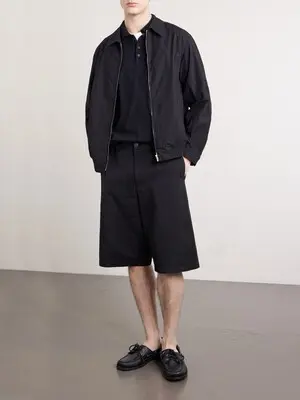 ATON Cotton-blend Polo Sweater