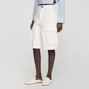 Sandro Wide-leg Bermuda Shorts