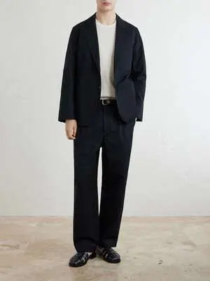 AARON LEVINE Waffle-knit Cotton Sweater