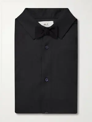 Mr P. Wool, Silk And Cashmere-blend Shirt - Gray