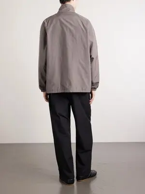 ATON Reversible Checked Silk-taffeta Jacket