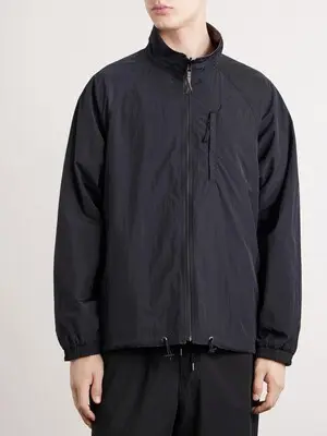 ATON Reversible Checked Silk-taffeta Jacket