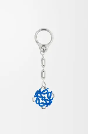 Loewe Anagram Scarabeo Charm - Silver/blue