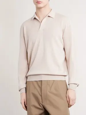 Loro Piana Sergio Cashmere Polo Sweater
