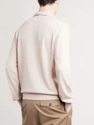 Loro Piana Sergio Cashmere Polo Sweater