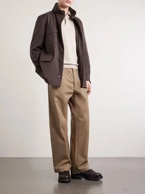 Loro Piana Traveller Windmate® Shell Hooded Field Jacket - Brown