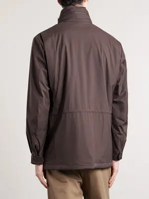 Loro Piana Traveller Windmate® Shell Hooded Field Jacket - Brown