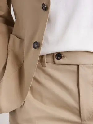 SLOWEAR Tapered Stretch-cotton Trousers