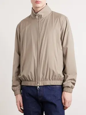Loro Piana Reversible Windmate® Storm System® Nylon And Cashmere Blouson Jacket - Brown
