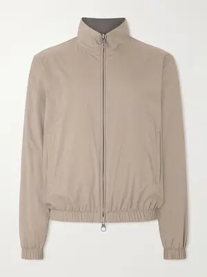 Loro Piana Reversible Windmate® Storm System® Nylon And Cashmere Blouson Jacket - Brown