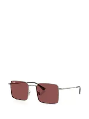 Ray-ban Idan Square-frame Sunglasses - Silver
