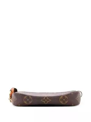 LOUIS VUITTON Pochette Accessoires Monogram Canvas Mini Clutch - Brown