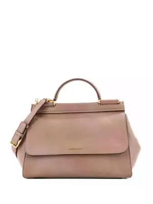 Dolce & Gabbana Miss Sicily Large Satchel - Neutrals