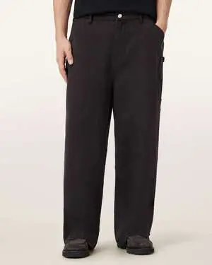 ALLSAINTS Jackson Wide Leg Trousers - Black