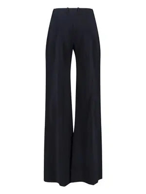 Ermanno Scervino Viscose Wide Leg Pants - Black