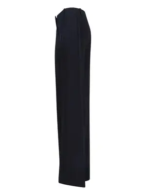 Ermanno Scervino Viscose Wide Leg Pants - Black