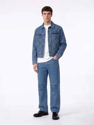 Loewe Anagram Denim Jacket - Blue