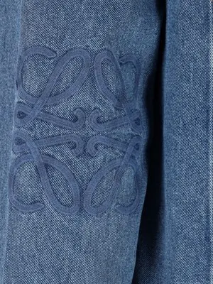 Loewe Anagram Denim Jacket - Blue