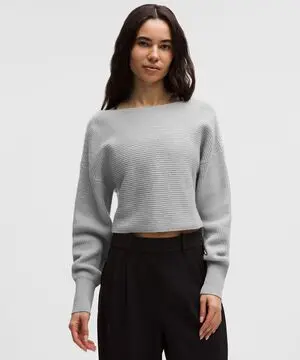 Lululemon Brushed Cotton Reversible Crossover Sweater