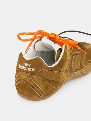 Miu Miu X New Balance 530 Sl Suede Sneakers - Brown