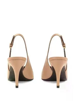 SERGIO ROSSI Buckle Sling-back Pumps - Neutrals