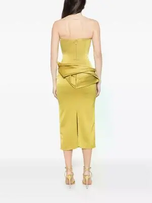 Alex Perry Strapless Midi Dress